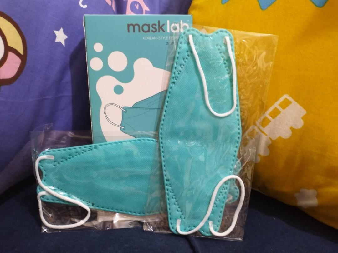 MaskLab (綠松色)韓式立體口罩(10＋2), 其他, 其他 - Carousell