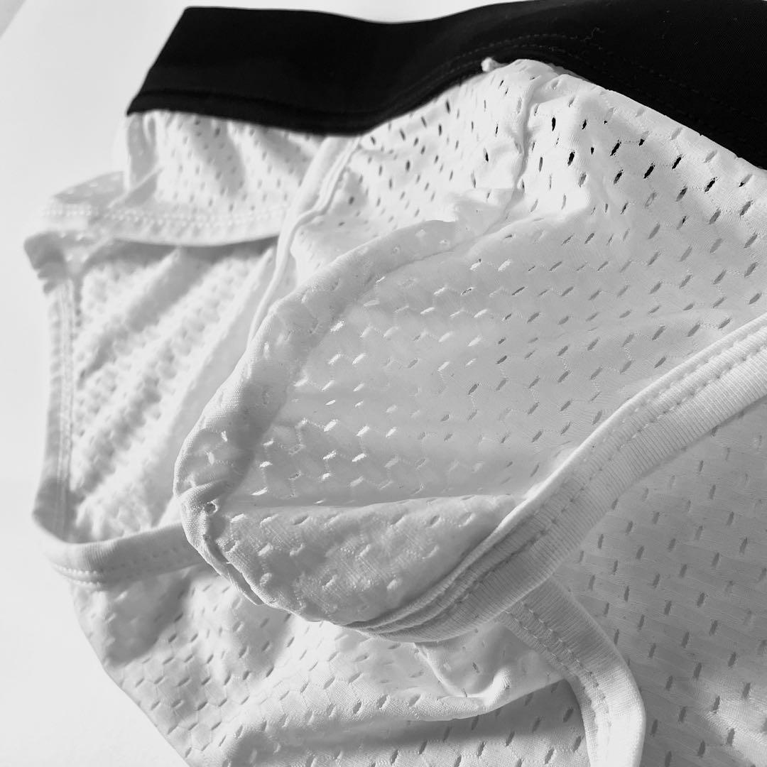 Men Low rise mesh white brief, Men's Fashion, Bottoms, New Underwear on ...