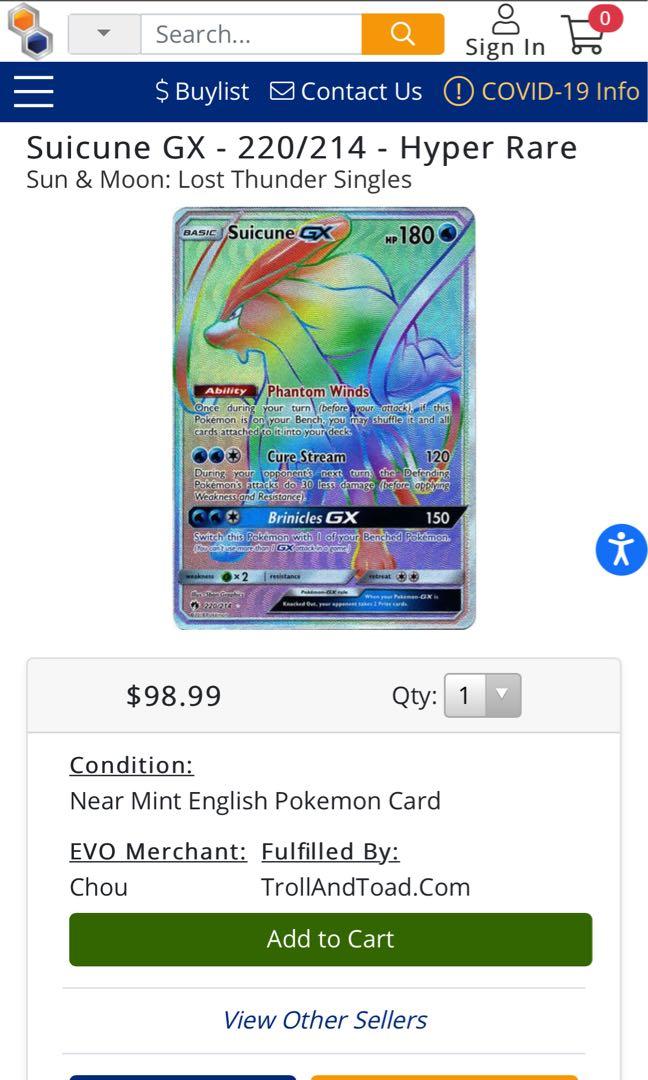 Pokemon Mewtwo GX - 76/73 - Hyper Rare Sun & Moon: Shining Legends ...