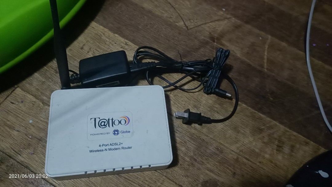 Modem Tattoo Globe Computers And Tech Parts And Accessories Networking On Carousell