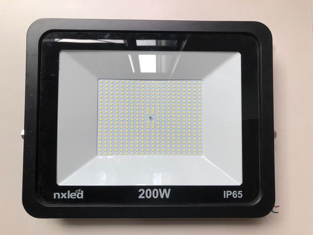 Nxled LED Floodlight 200W Daylight 6500K, Furniture & Home Living ...