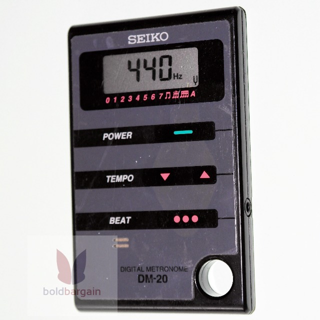 Rare Authentic SEIKO DM-20 Ultra Compact Digital Pocket Metronome Made ...