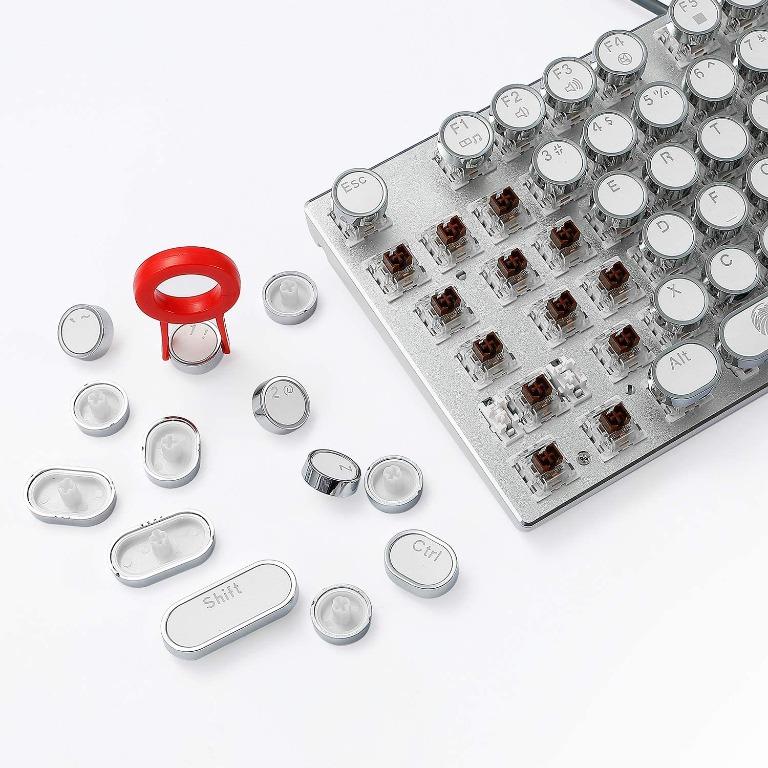 Retro RGB Mechanical Keyboard, E-Yooso Z-88 Vintage Typewriter-Style ...