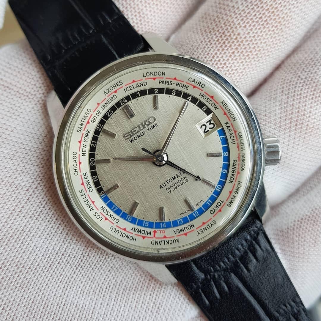 Seiko Worldtimer, 名牌, 手錶 - Carousell