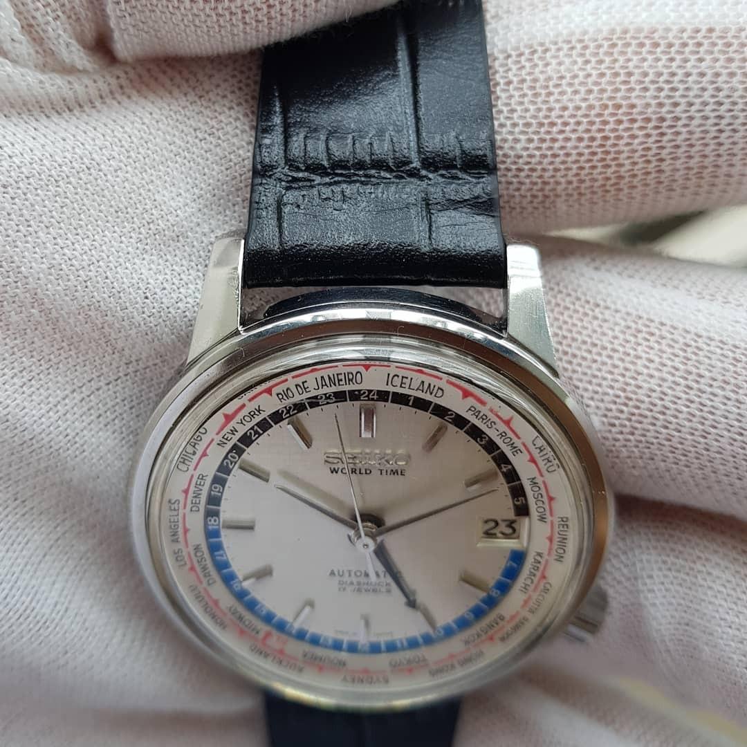 Seiko Worldtimer, 名牌, 手錶 - Carousell