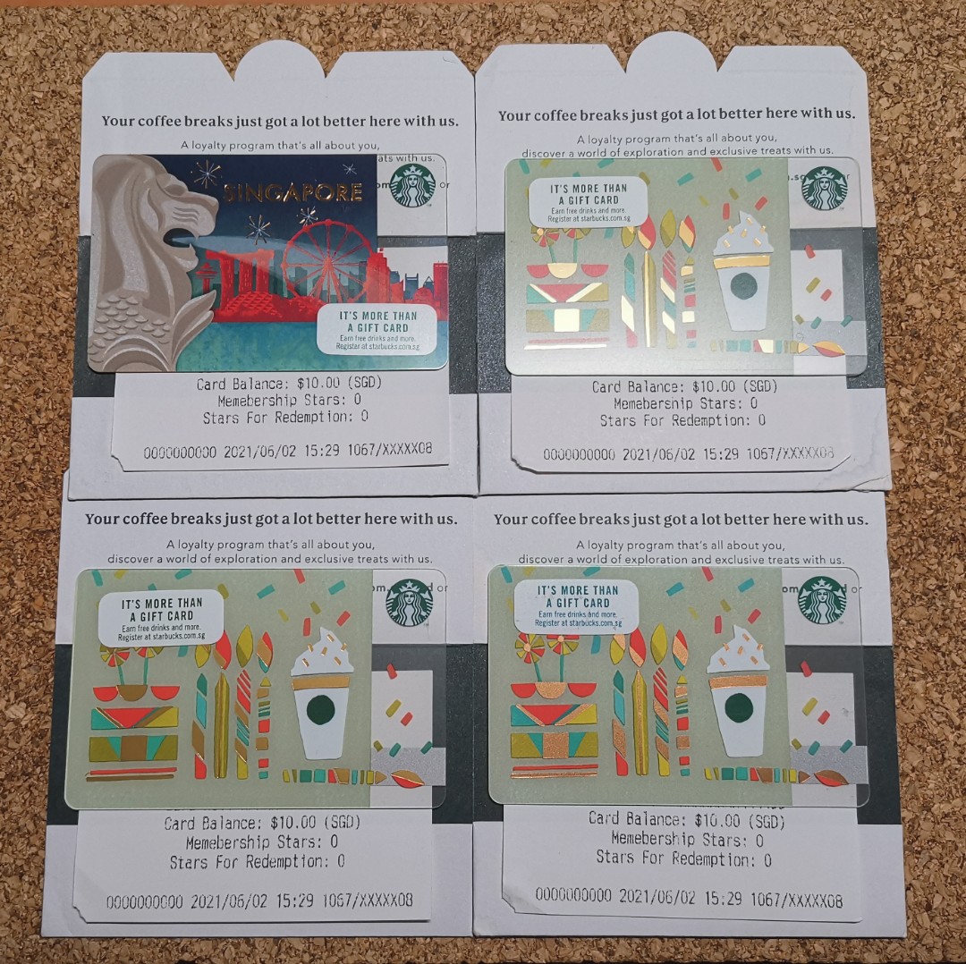 Starbucks Coffee Card With Stored Value - $10, Tickets & Vouchers ...