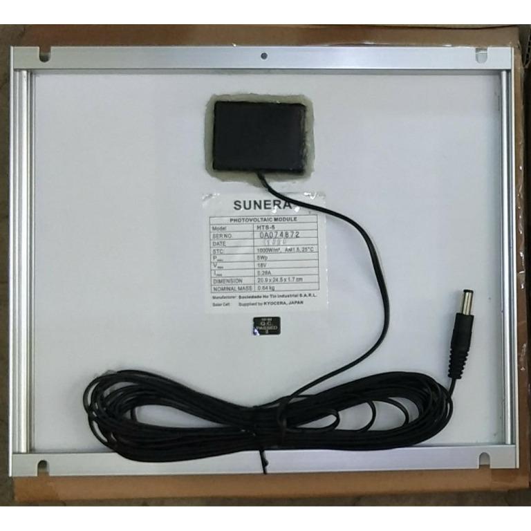 Sunera Solar Panel (5W/18V) Brand New, TV & Home Appliances, Electrical, Adaptors & Sockets on ...