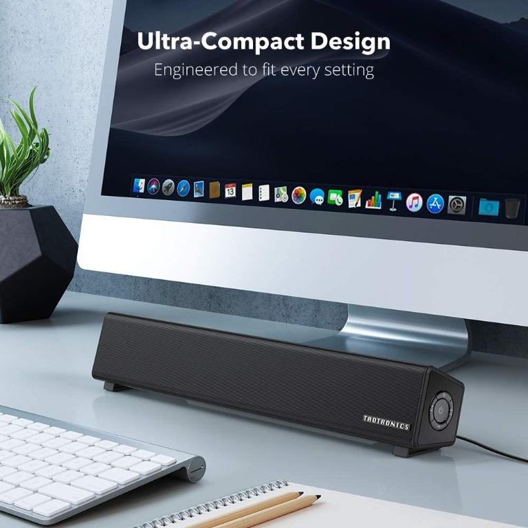 TaoTronics Bluetooth 5.0 Computer Speaker, Wired/Wireless Computer ...