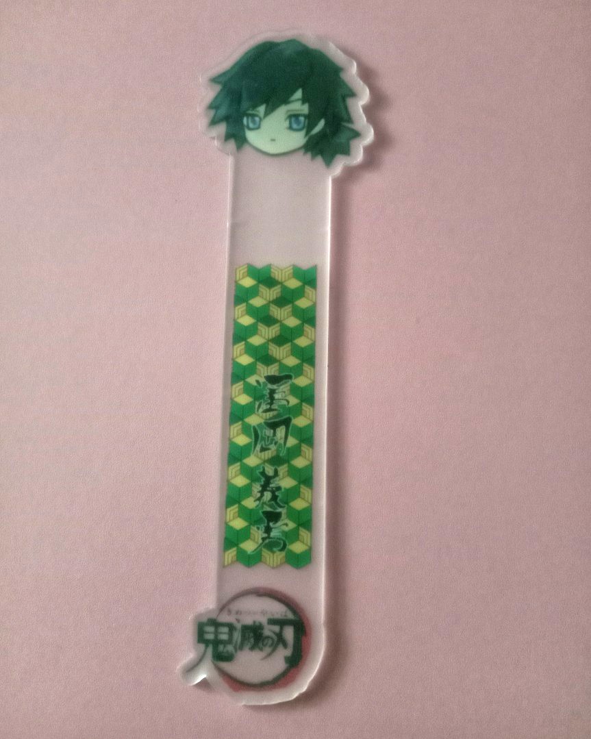 (moved to new listing!!)tomioka giyuu acrylic bookmark demon slayer ...