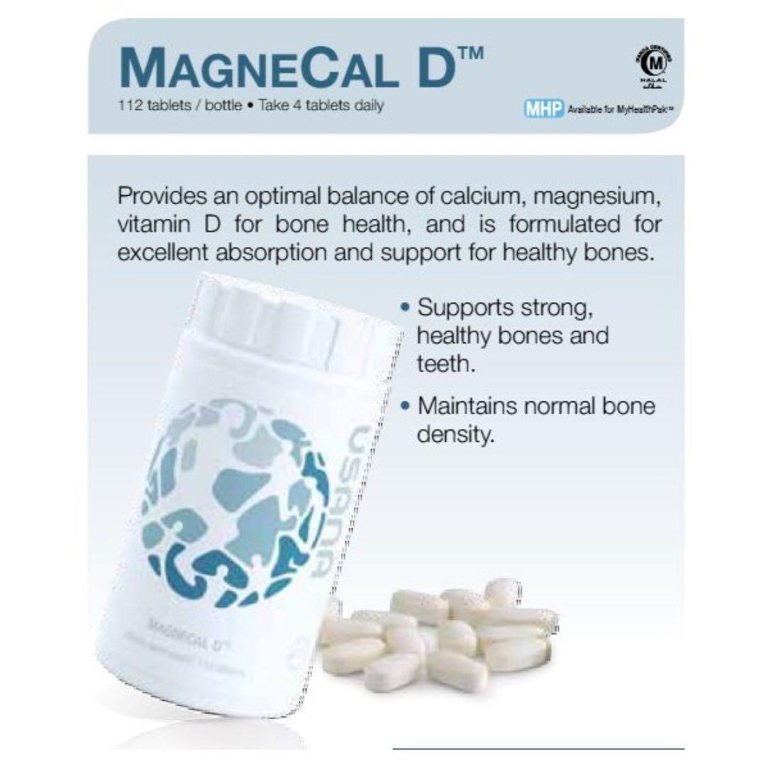 Usana Magnecal D, Health & Nutrition, Health Supplements, Vitamins ...