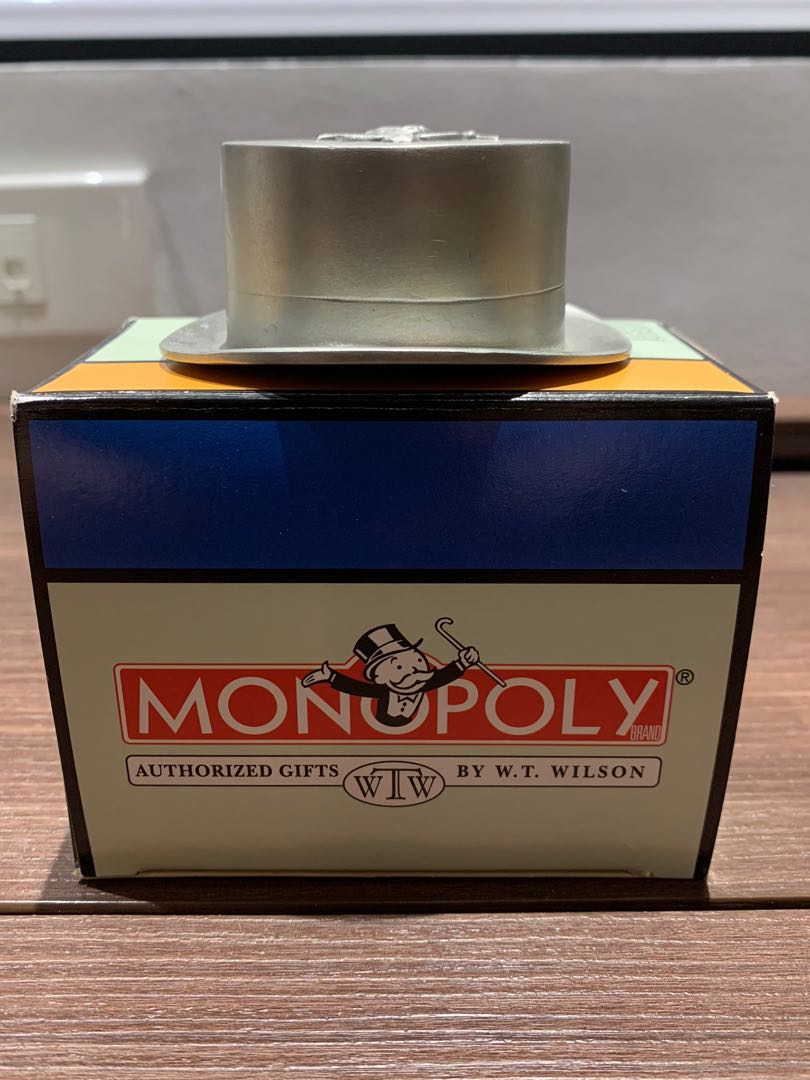 Vintage Monopoly Pewter Top Hat Paperweight Figurine 1998, Hobbies ...