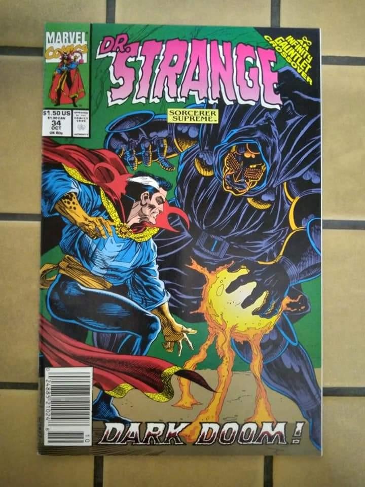 1st cover & full app Dark Doom ( Dr Strange Sorcerer Supreme #34 ) Dan ...