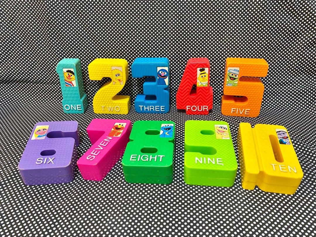 中古絕版 芝麻街數字玩具 sesame street elmo numbers learning toys, 兒童＆孕婦用品, 嬰兒玩具 ...