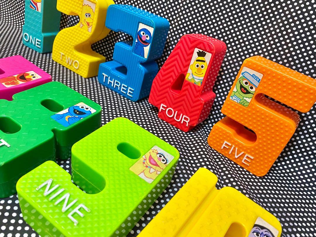 中古絕版 芝麻街數字玩具 sesame street elmo numbers learning toys, 兒童＆孕婦用品, 嬰兒玩具 ...