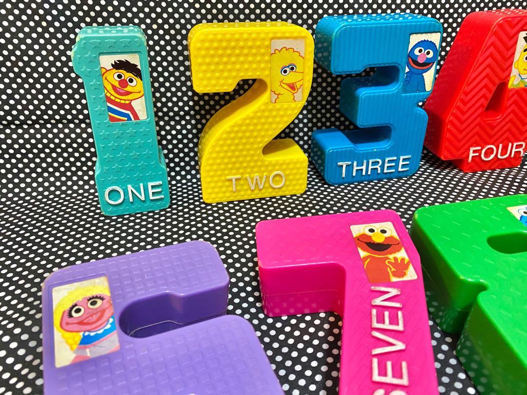 中古絕版 芝麻街數字玩具 sesame street elmo numbers learning toys, 兒童＆孕婦用品, 嬰兒玩具 ...