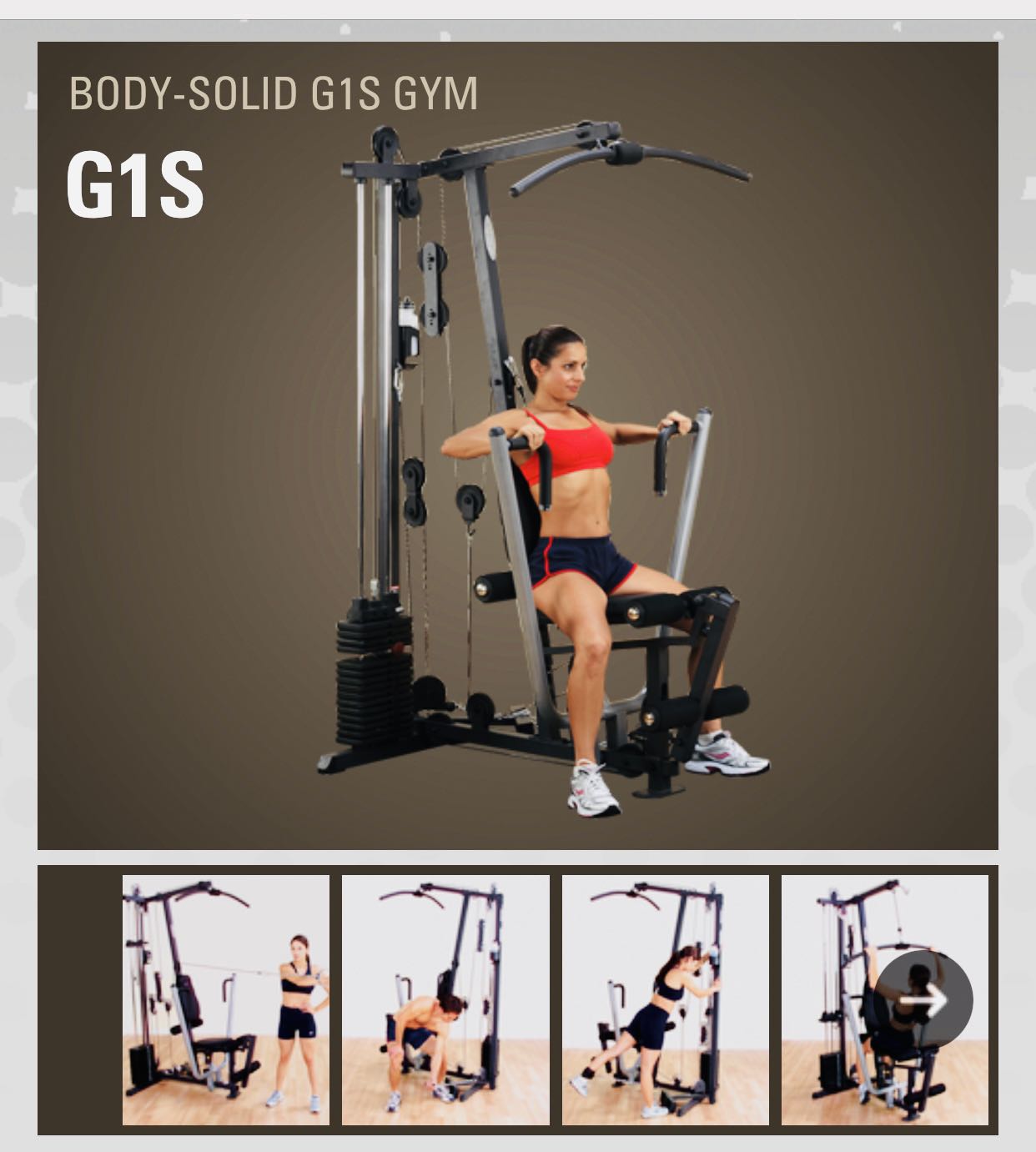 USA G1S Home Gym Multigym Machine - Dumbbell Barbell Weight Plate & Bar ...