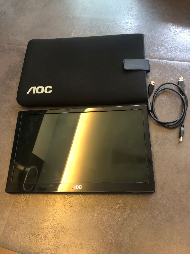 AOC USB Monitor E1659FWU, Computers & Tech, Laptops & Notebooks on ...