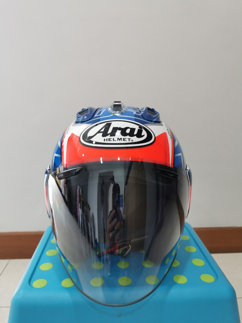 Arai Ram 5 Nicky Hayden, Motorcycles, Motorcycle Apparel on Carousell