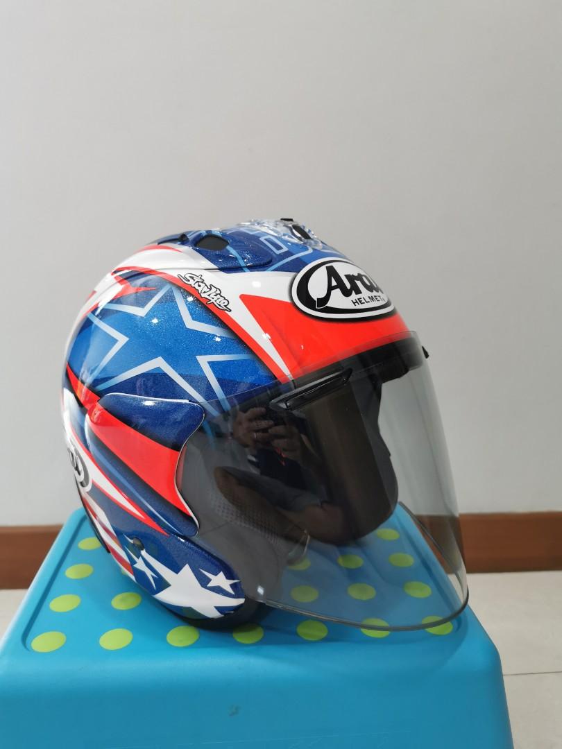 Arai Ram 5 Nicky Hayden, Motorcycles, Motorcycle Apparel on Carousell
