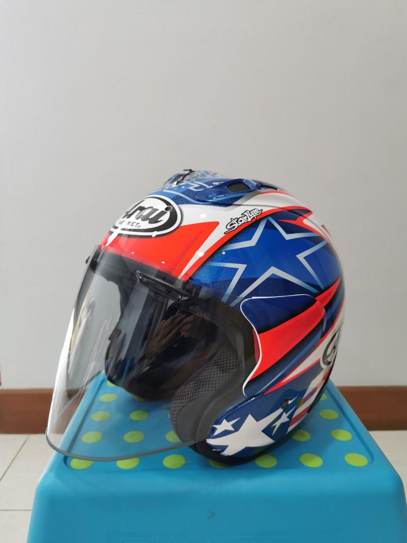Arai Ram 5 Nicky Hayden, Motorcycles, Motorcycle Apparel on Carousell