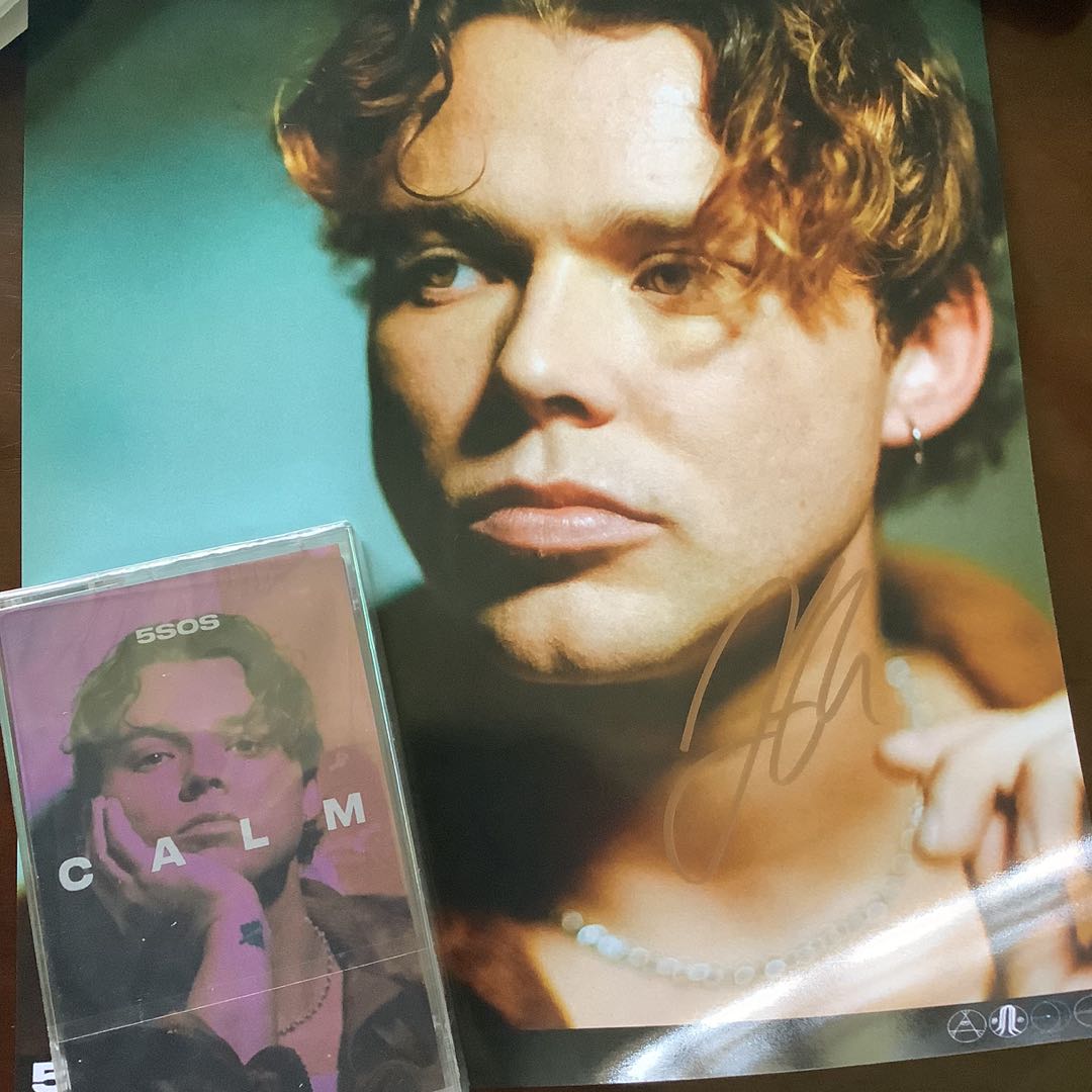 Ashton Signed Poster + CALM cassette, Hobbies & Toys, Music & Media ...