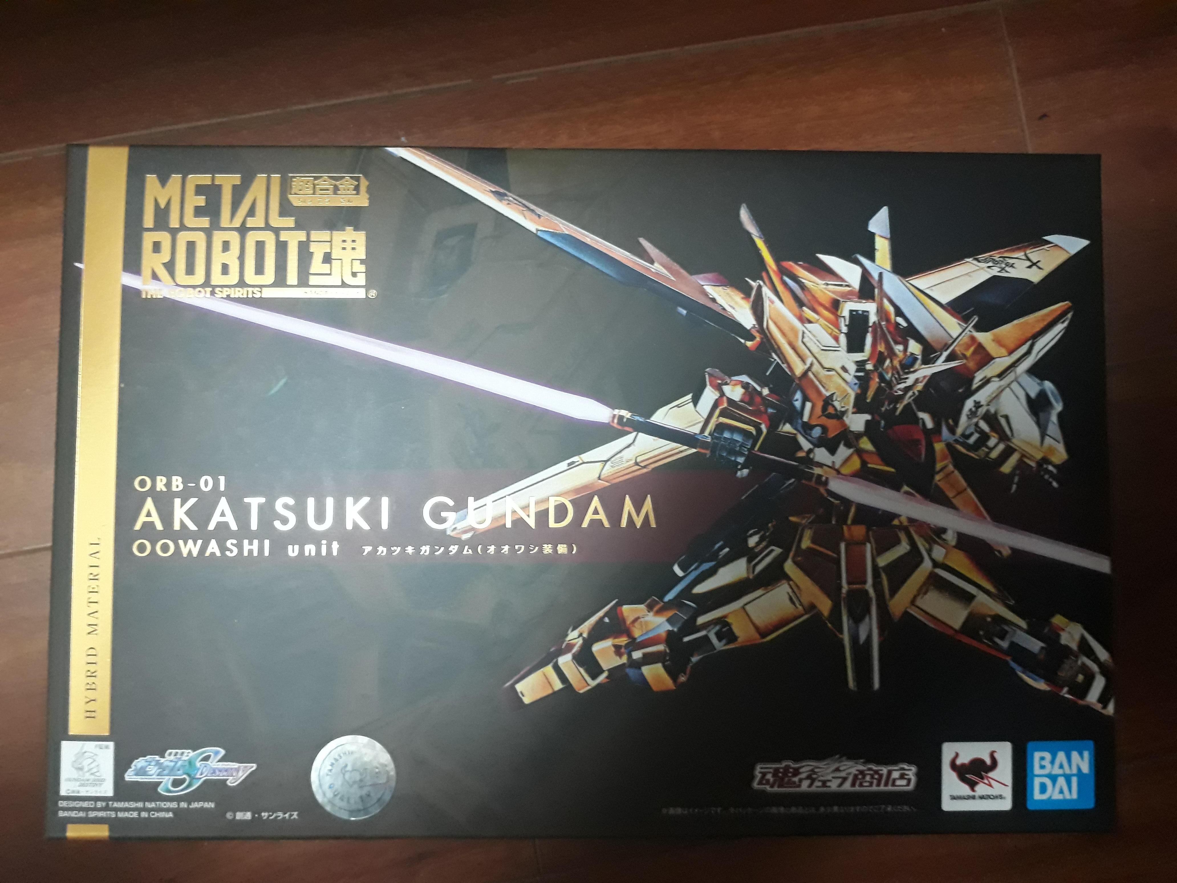 BANDAI METAL ROBOT 魂超合 SIDE MS 機動戰士高達曉 AKATSUKI GUNDAM ORB-01 大鷲裝備 SEED DESTINY, 興趣及遊戲, 玩具 & 遊戲類 ...