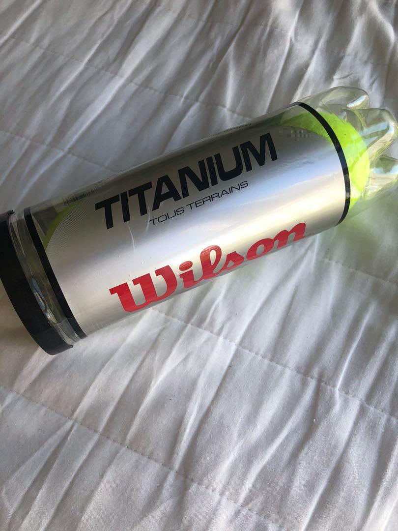 Box of 3 Wilson Titanium Tennis Balls Unopened, Sports Equipment ...