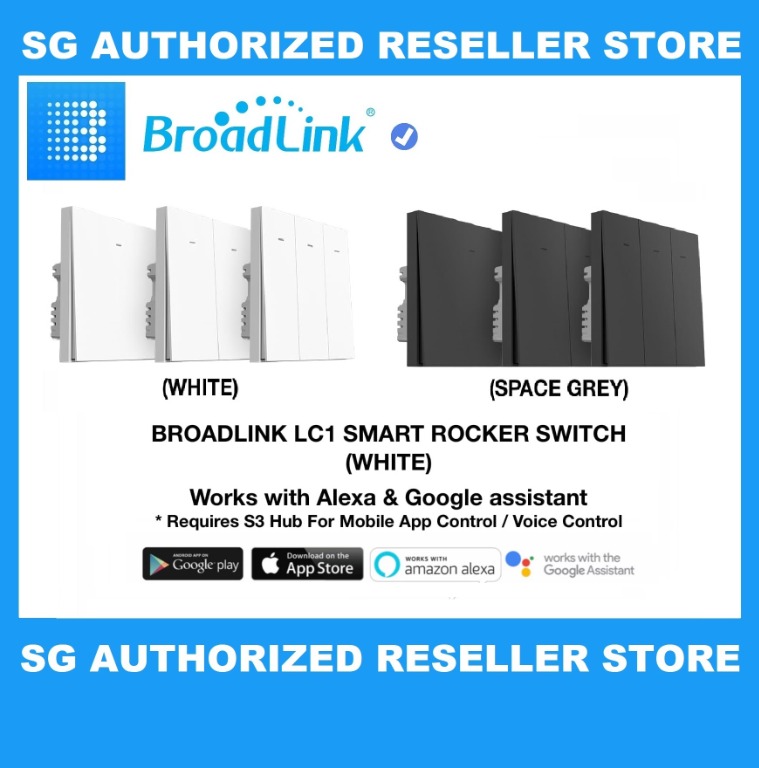 BroadLink LC1 Smart Rocker Light Switch - Modern Smart Switches ...