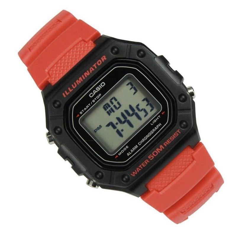 Casio Illuminator W218 Digital Quartz Watch W218H-4B Brand New, Men's ...
