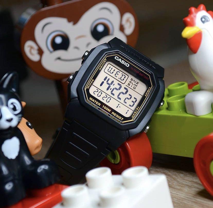Casio W-800HG-9A Illuminator Digital Quartz Watch W800HG-9A Black Strap W800 Brand New, Men's ...