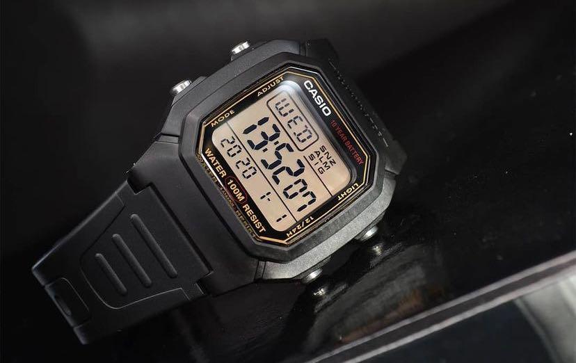 Casio W-800HG-9A Illuminator Digital Quartz Watch W800HG-9A Black Strap W800 Brand New, Men's ...