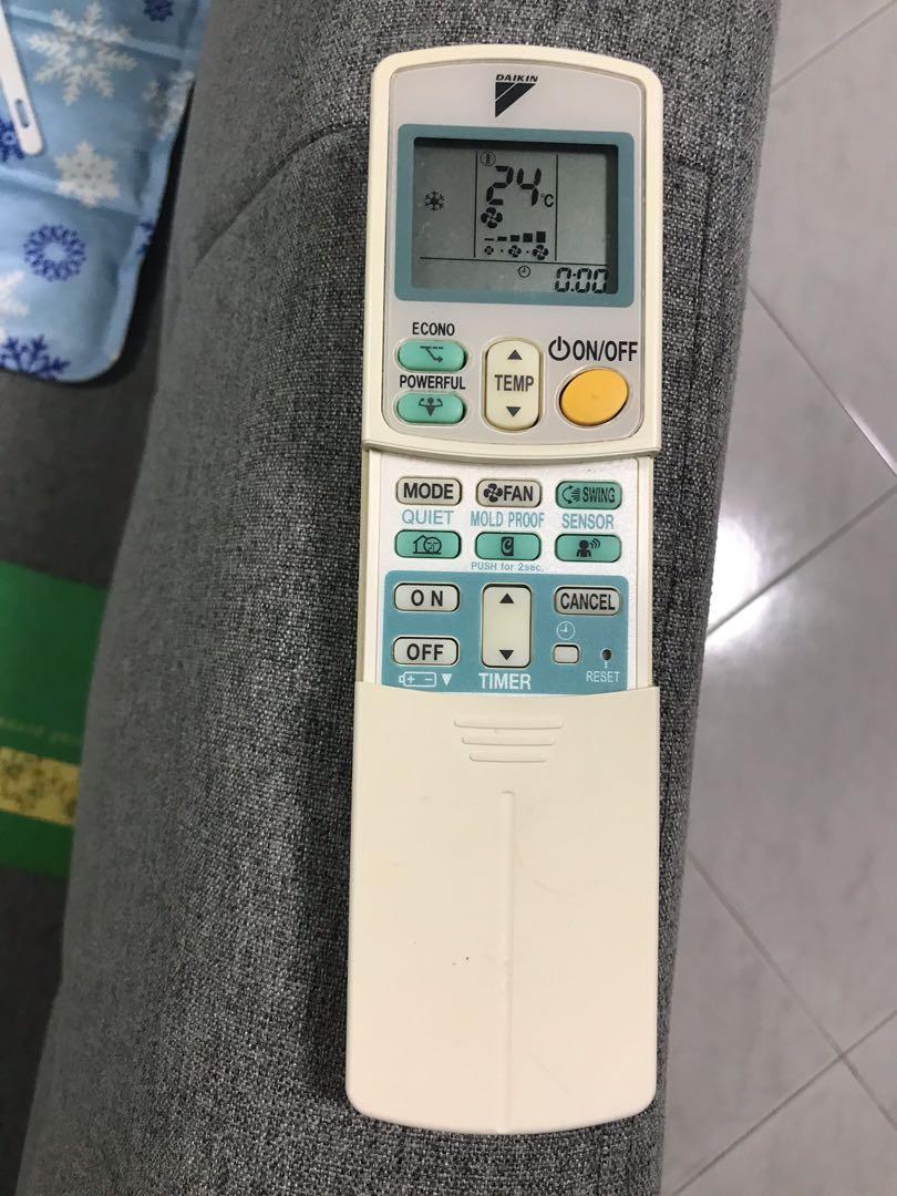 Daikin original remote controller, TV & Home Appliances, Air ...