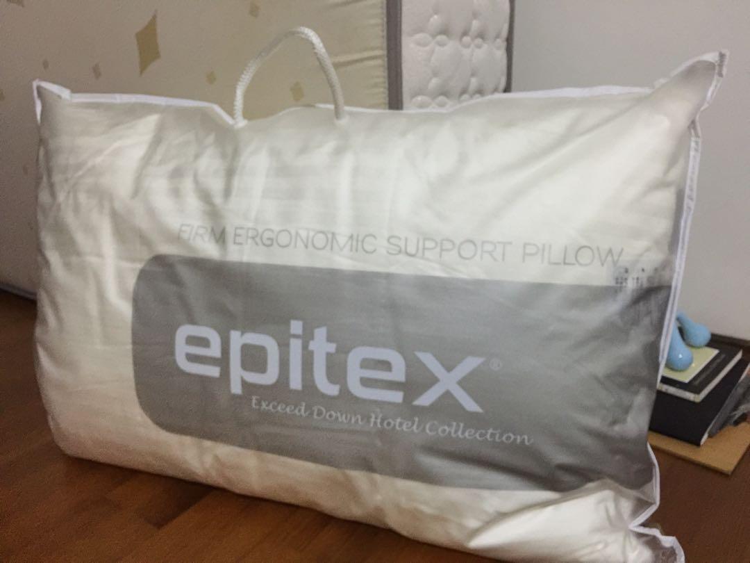 Epitex firm ergonomic pillow 9600g, Furniture & Home Living, Bedding ...