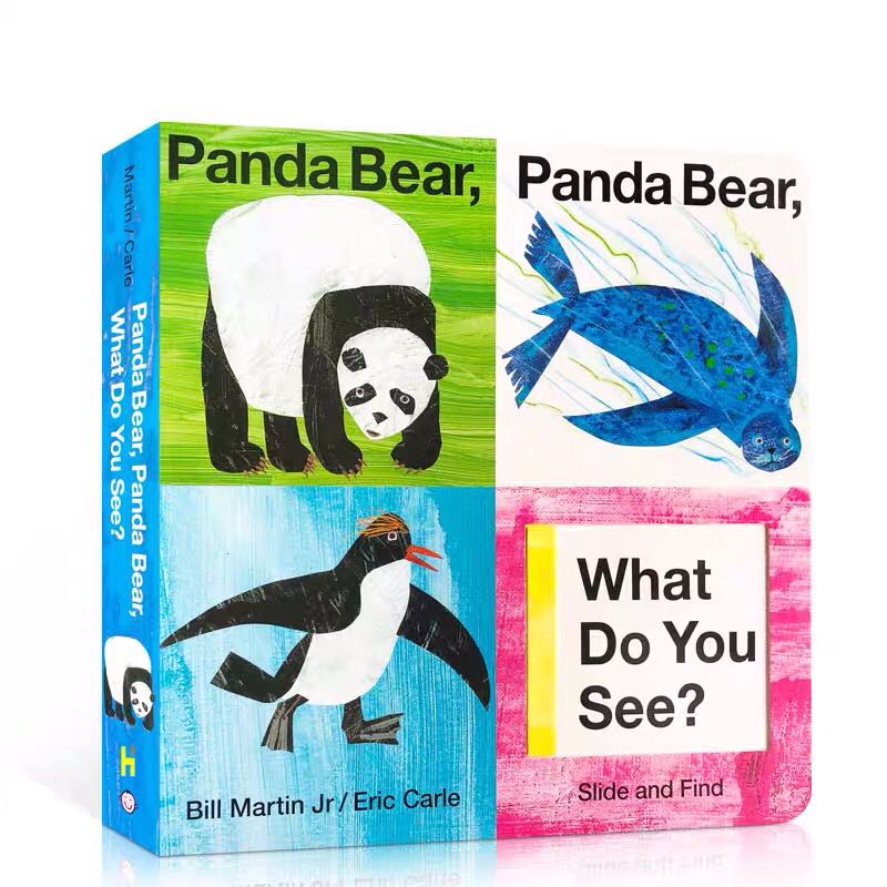 Eric Carle Slide and find Panda bear what do you see, Hobbies & Toys ...