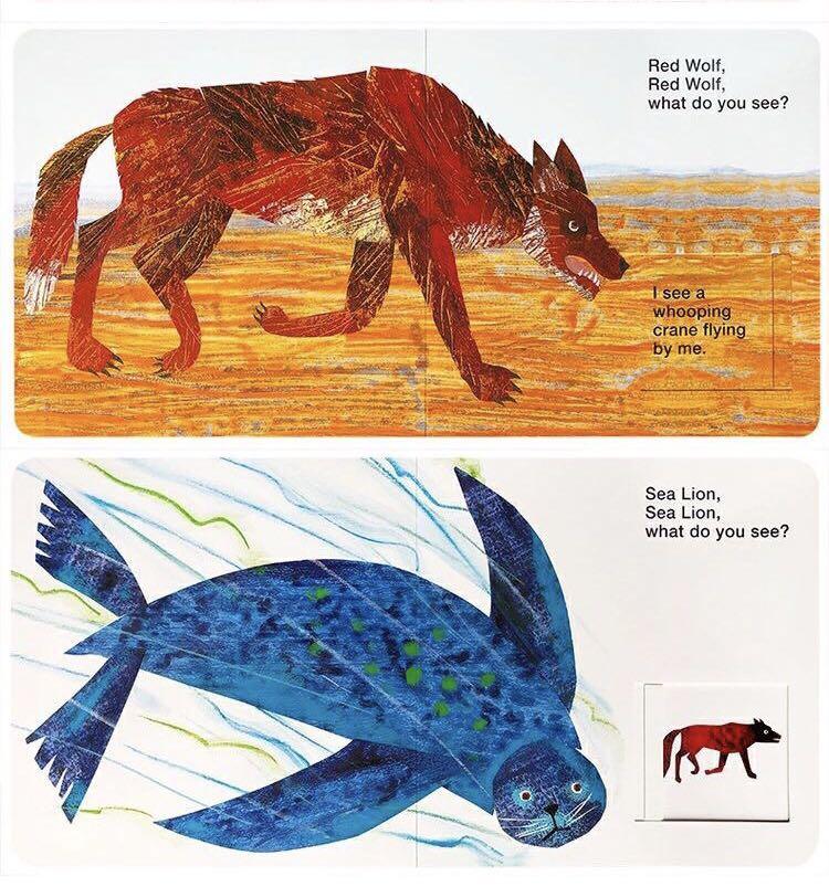 Eric Carle Slide and find Panda bear what do you see, Hobbies & Toys ...