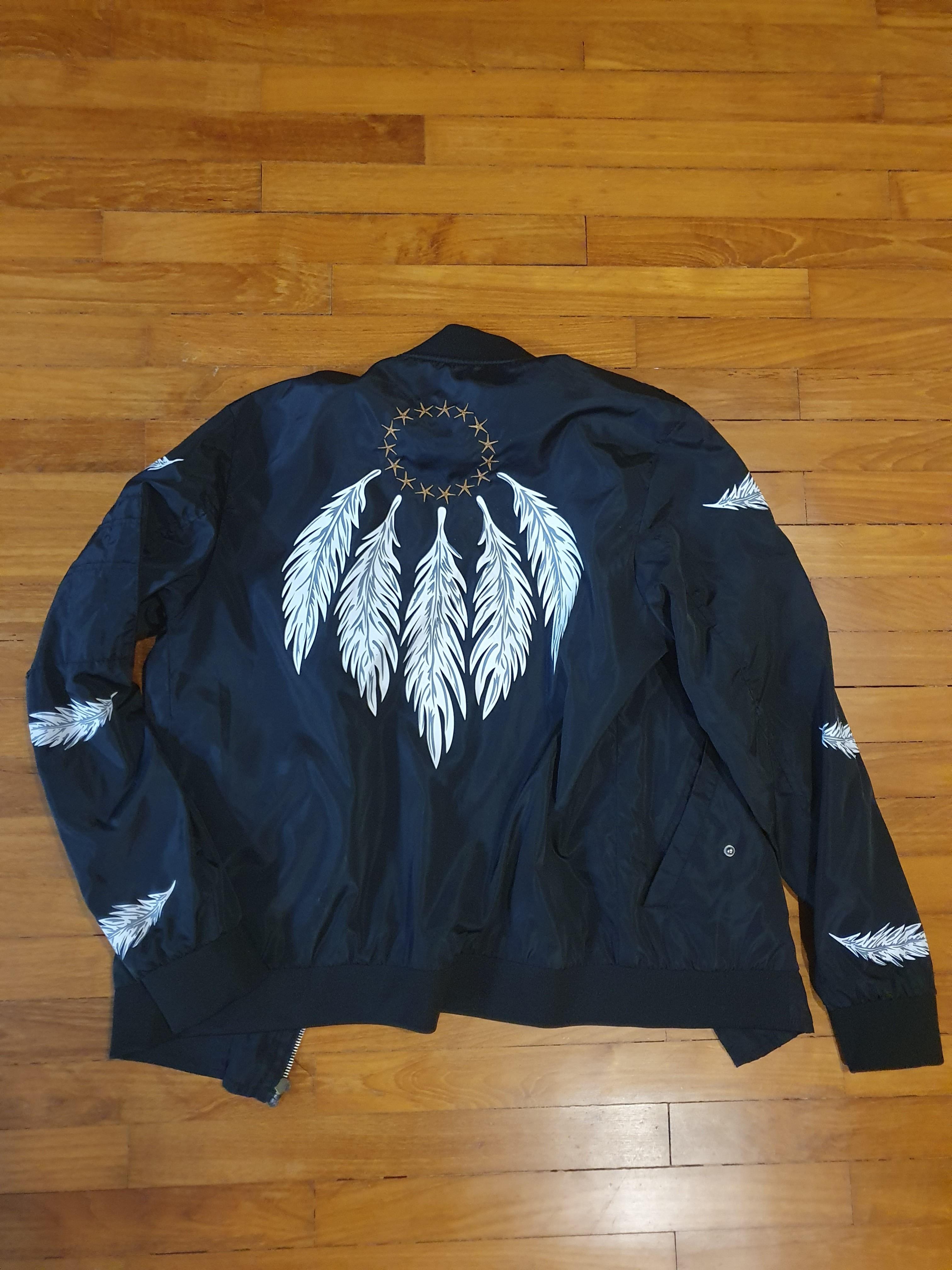 Feather bomber jacket, Babies & Kids, Babies & Kids Fashion on Carousell