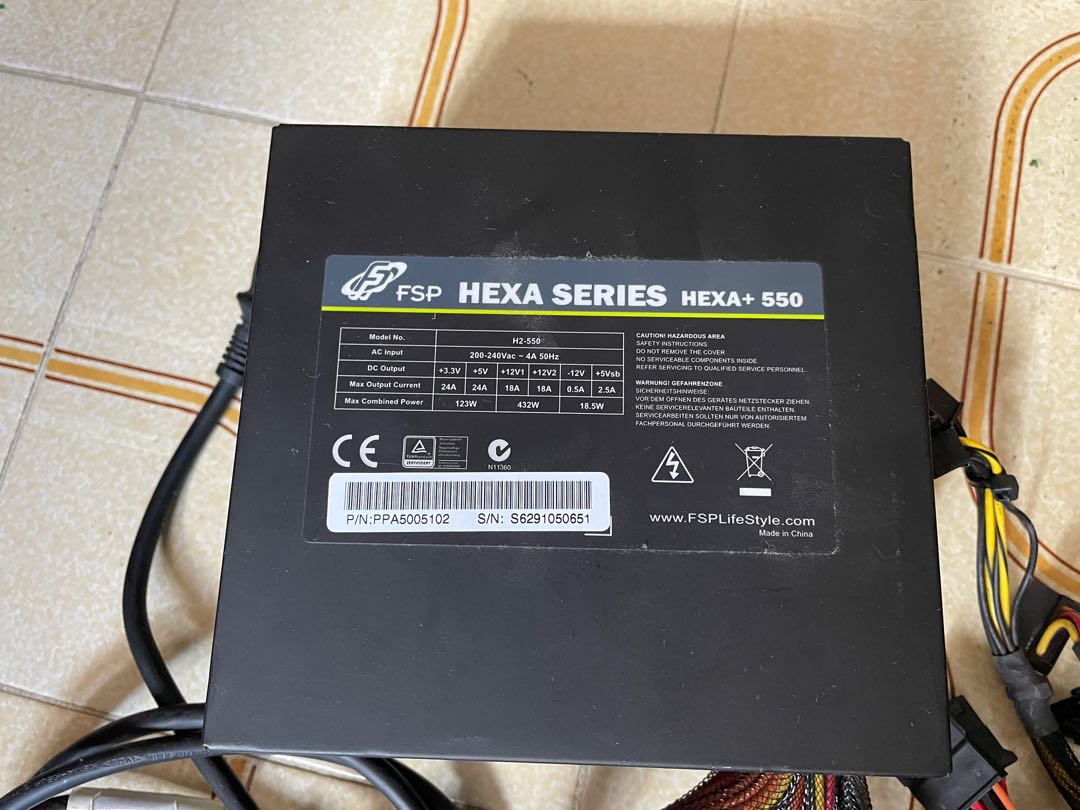 FSP Hexa+ 550W, Computers & Tech, Parts & Accessories, Computer Parts ...