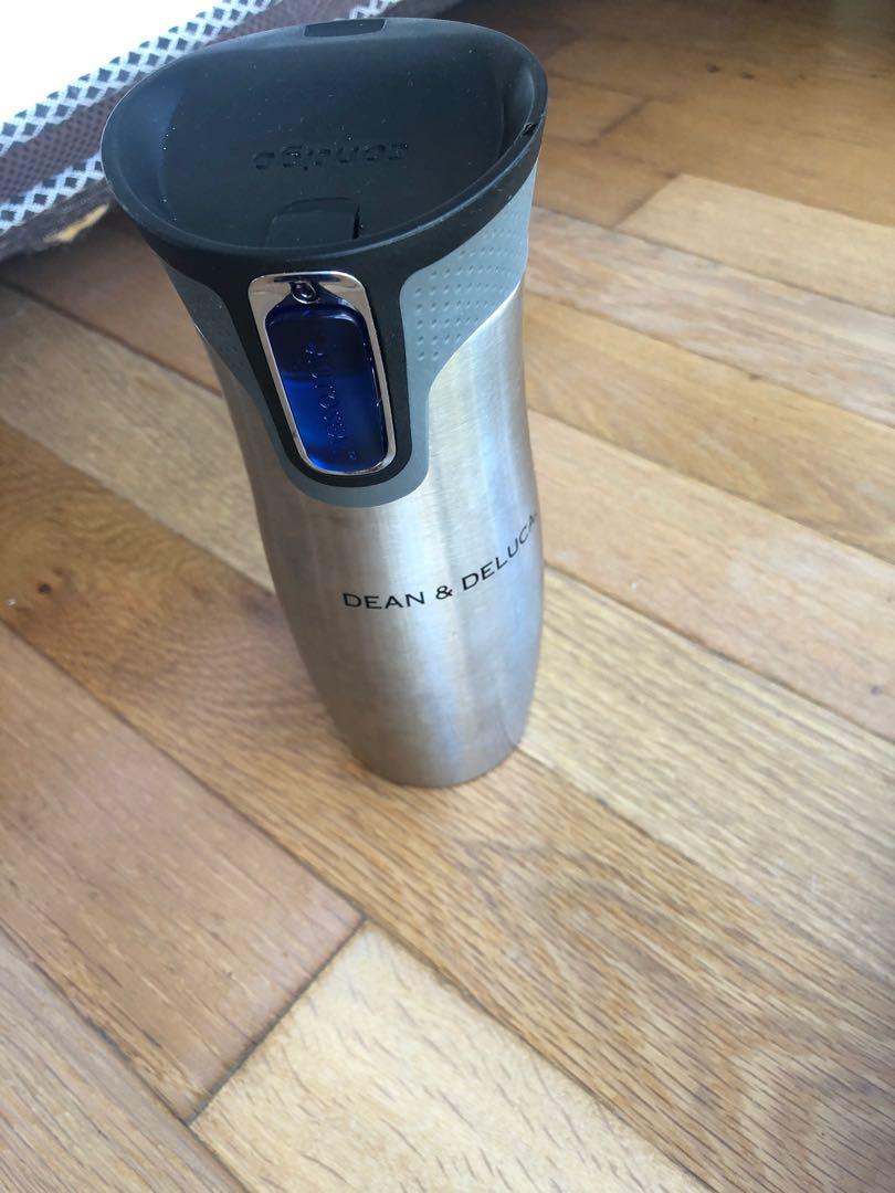 Glass Bottle w Wax Straw & Insulated Flask & Dean & Deluca Insulated ...