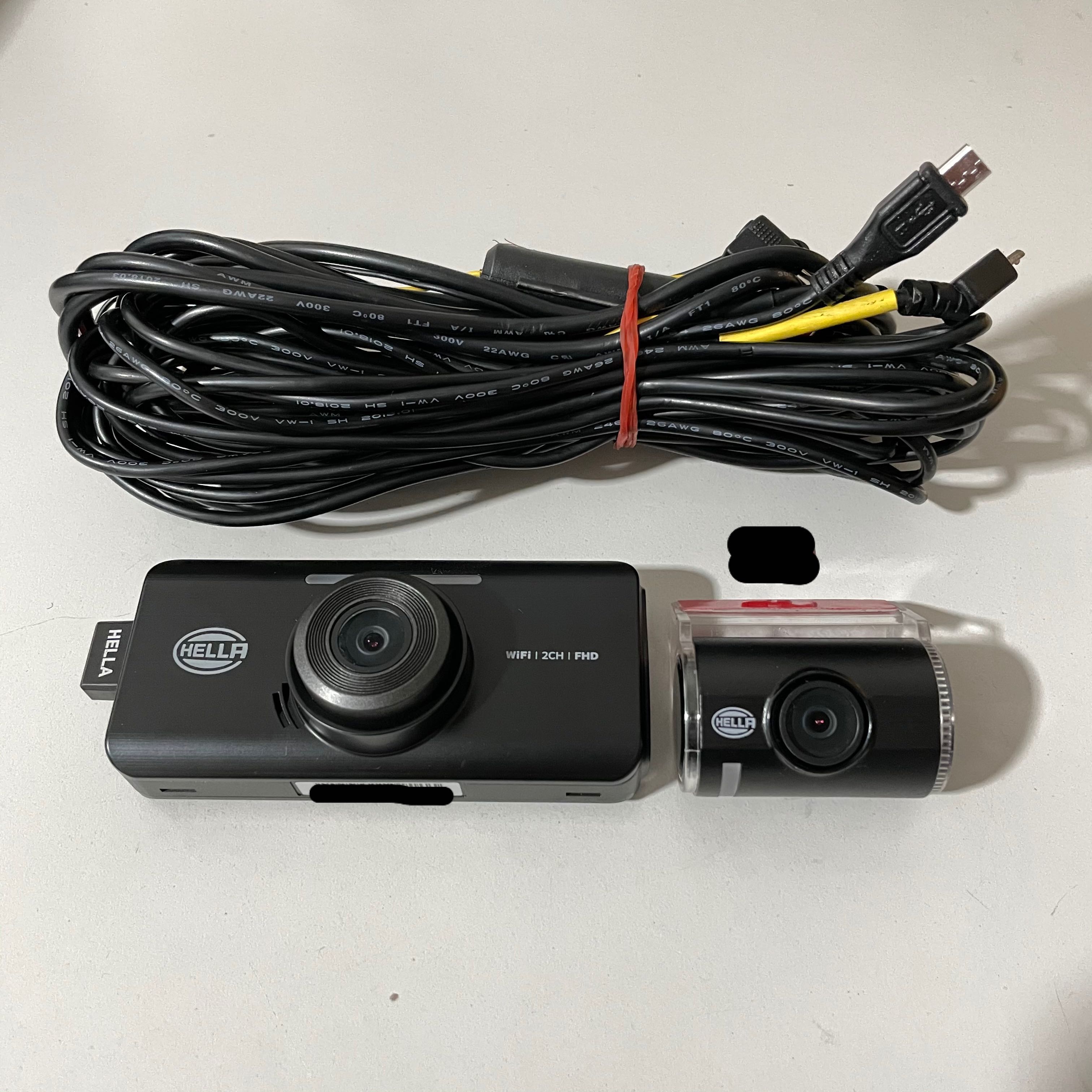 Hella DR820 2ch full HD dash cam, Car Accessories, Accessories on Carousell