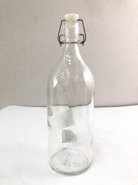 IKEA KORKEN Bottle With Stopper, Clear Glass1L, Furniture & Home Living ...