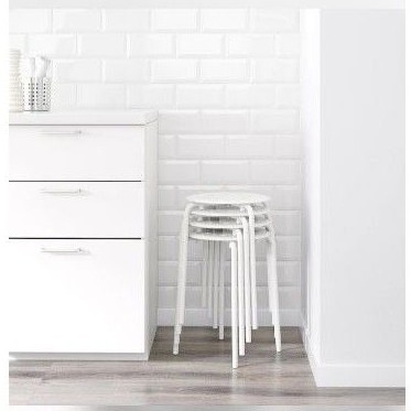 Ikea MARIUS Stool, White, Furniture & Home Living, Furniture, Chairs on ...