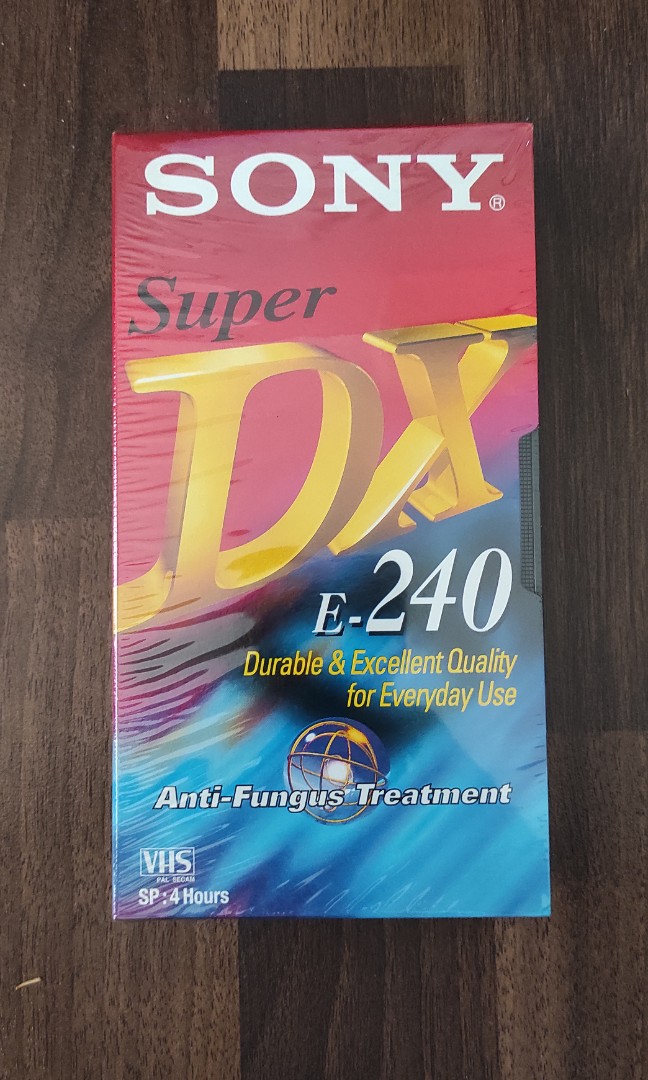 [IN STOCK] SONY Super DX E-240 Cassette VHS Tape, TV & Home Appliances, Other Home Appliances on ...