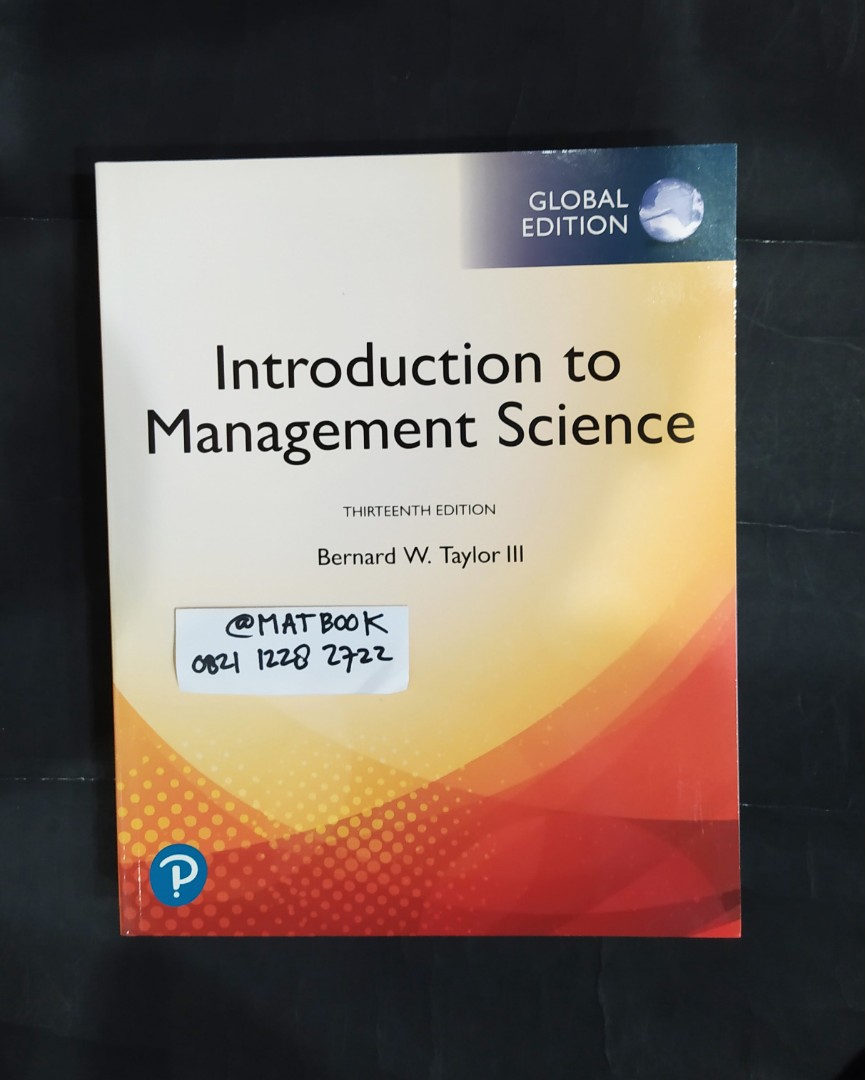 Introduction to Management Science 13ed, Buku & Alat Tulis, Buku ...