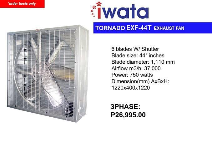 IWATA INDUSTRIAL EXHAUST FAN, Furniture & Home Living, Lighting & Fans ...