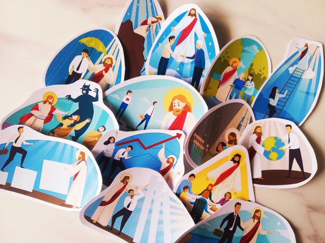 Jesus Christ Christian Sticker Set Journal Faith Devotion Stickers ...