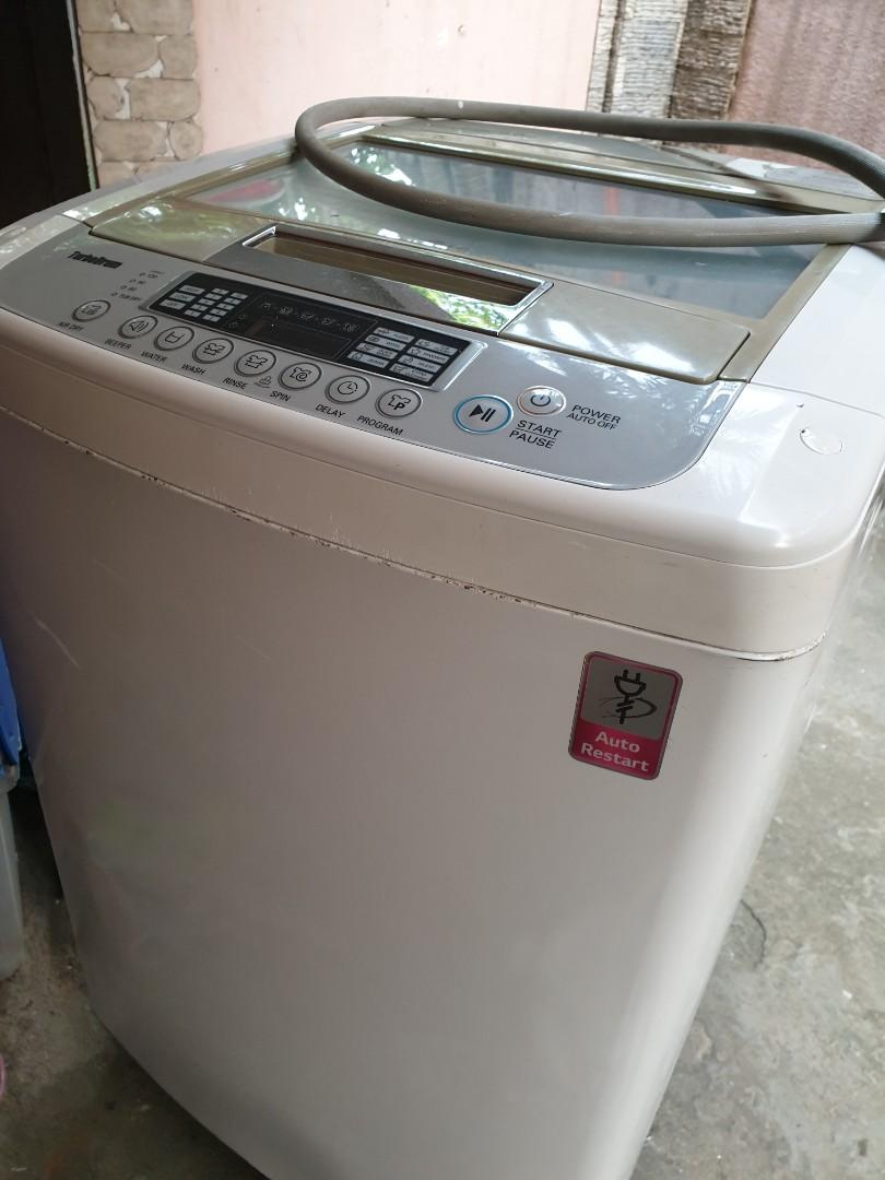 LG fuzzy 9kg washing machine, TV & Home Appliances, Washing Machines ...
