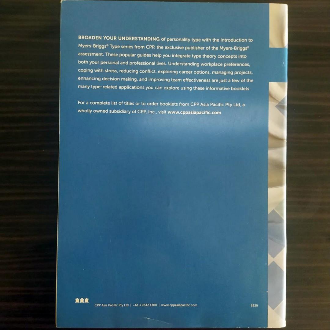 MBTI Introduction to Myers-Briggs Type 7th Edition, Hobbies & Toys ...