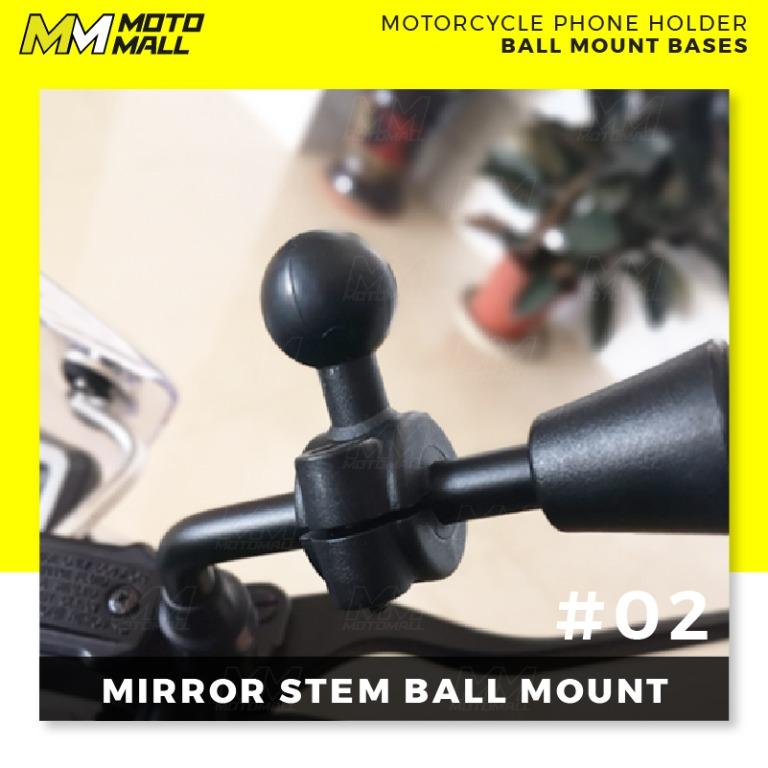 Motorcycle Ball Mount Bases for phone holder / Mirror Ball Mount ...