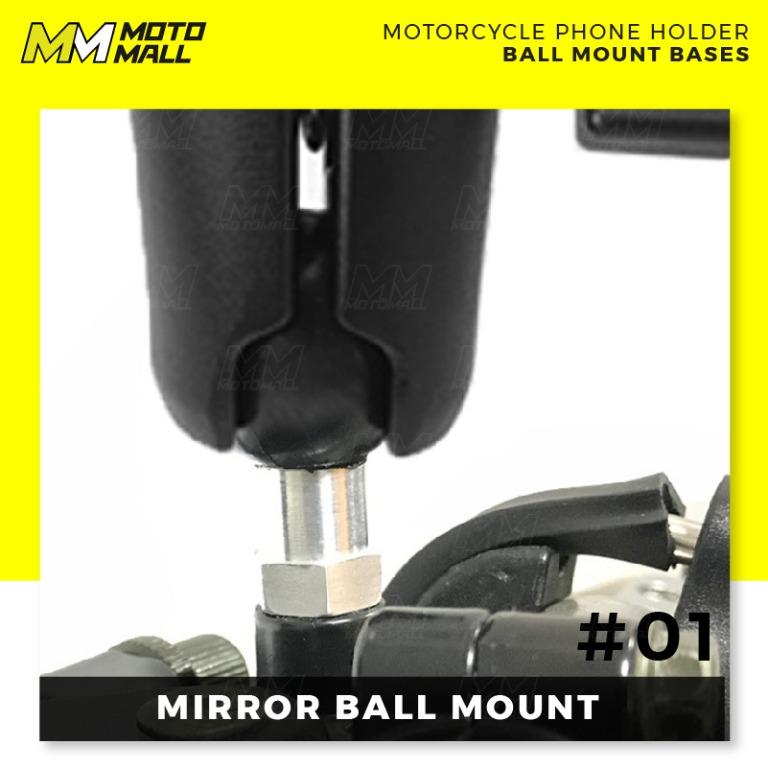 Motorcycle Ball Mount Bases for phone holder / Mirror Ball Mount ...