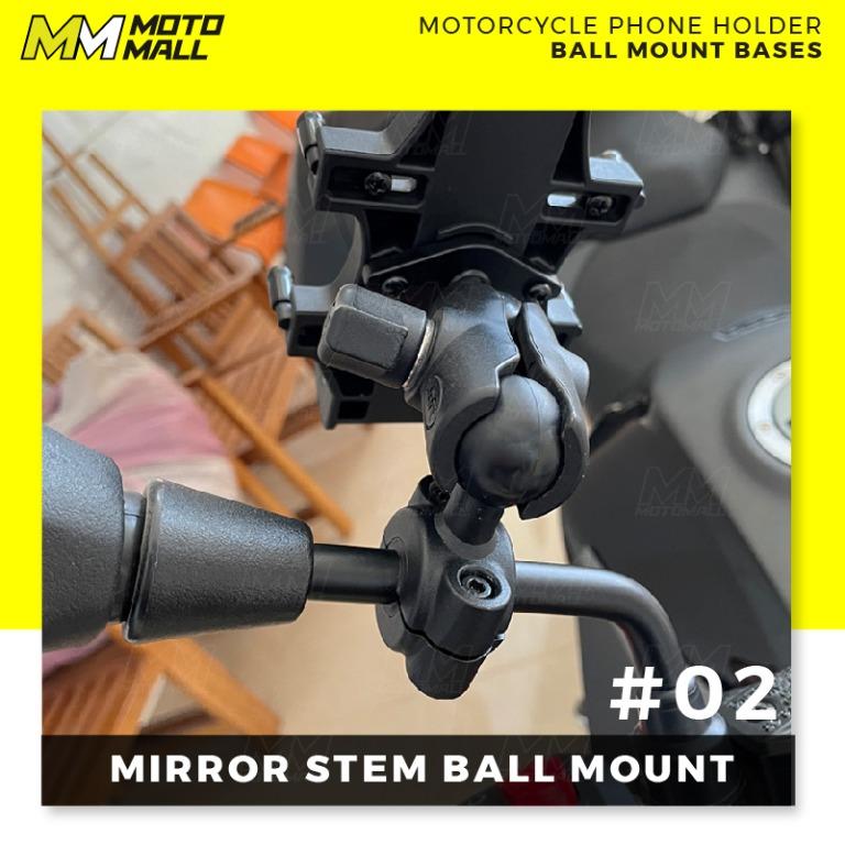 Motorcycle Ball Mount Bases for phone holder / Mirror Ball Mount ...